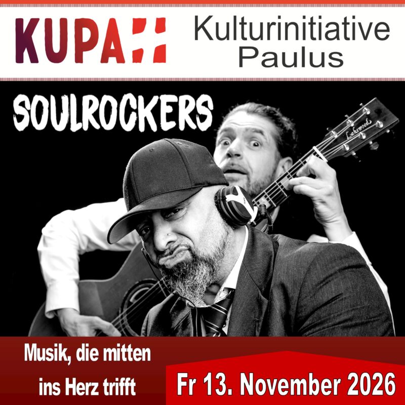 Soulrockers – Pauluskirche Pirmasens – Fr 13.11.2026 - PfalzShow